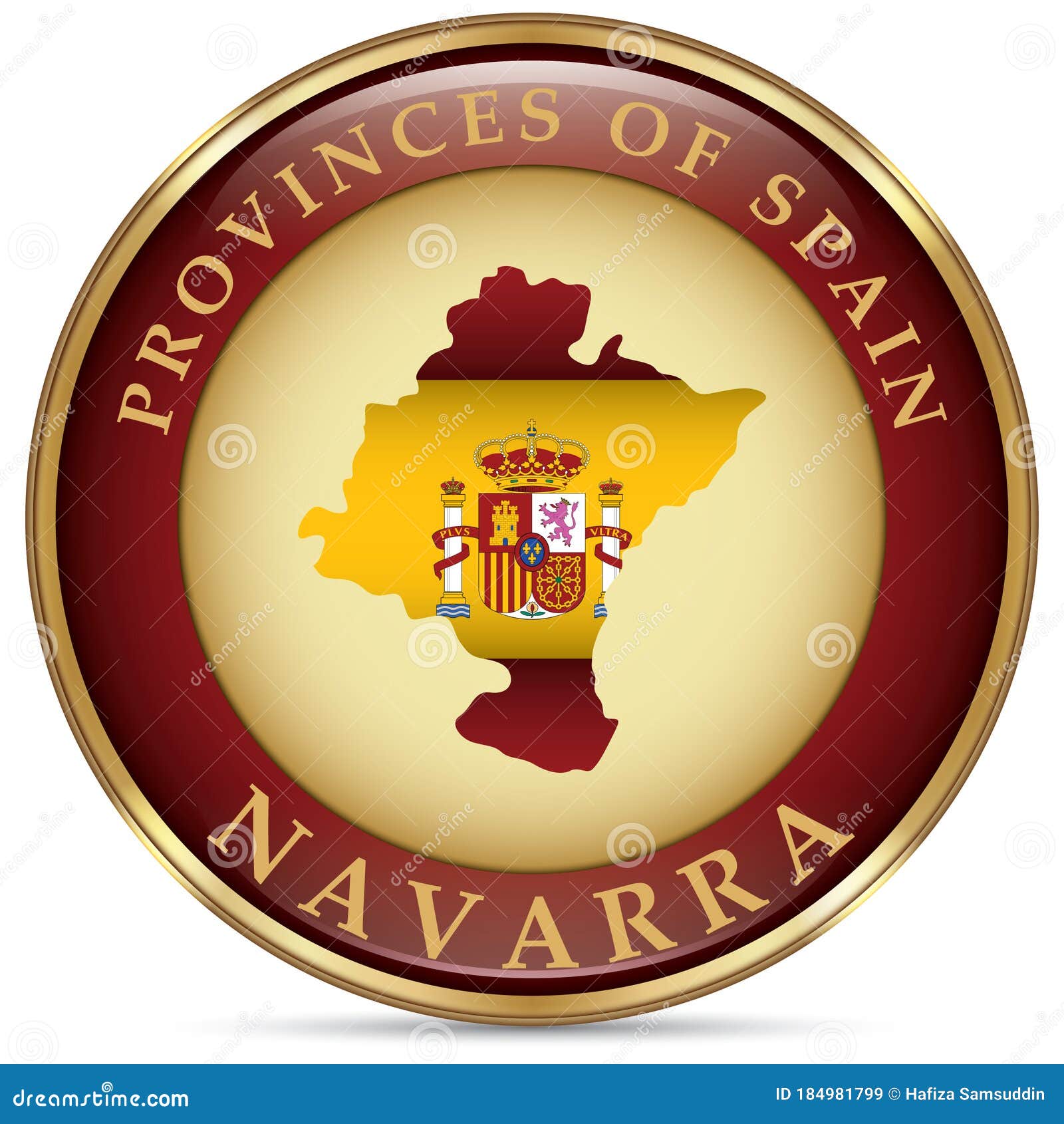 Navarra Map. Vector Illustration Decorative Design Stock Illustration ...