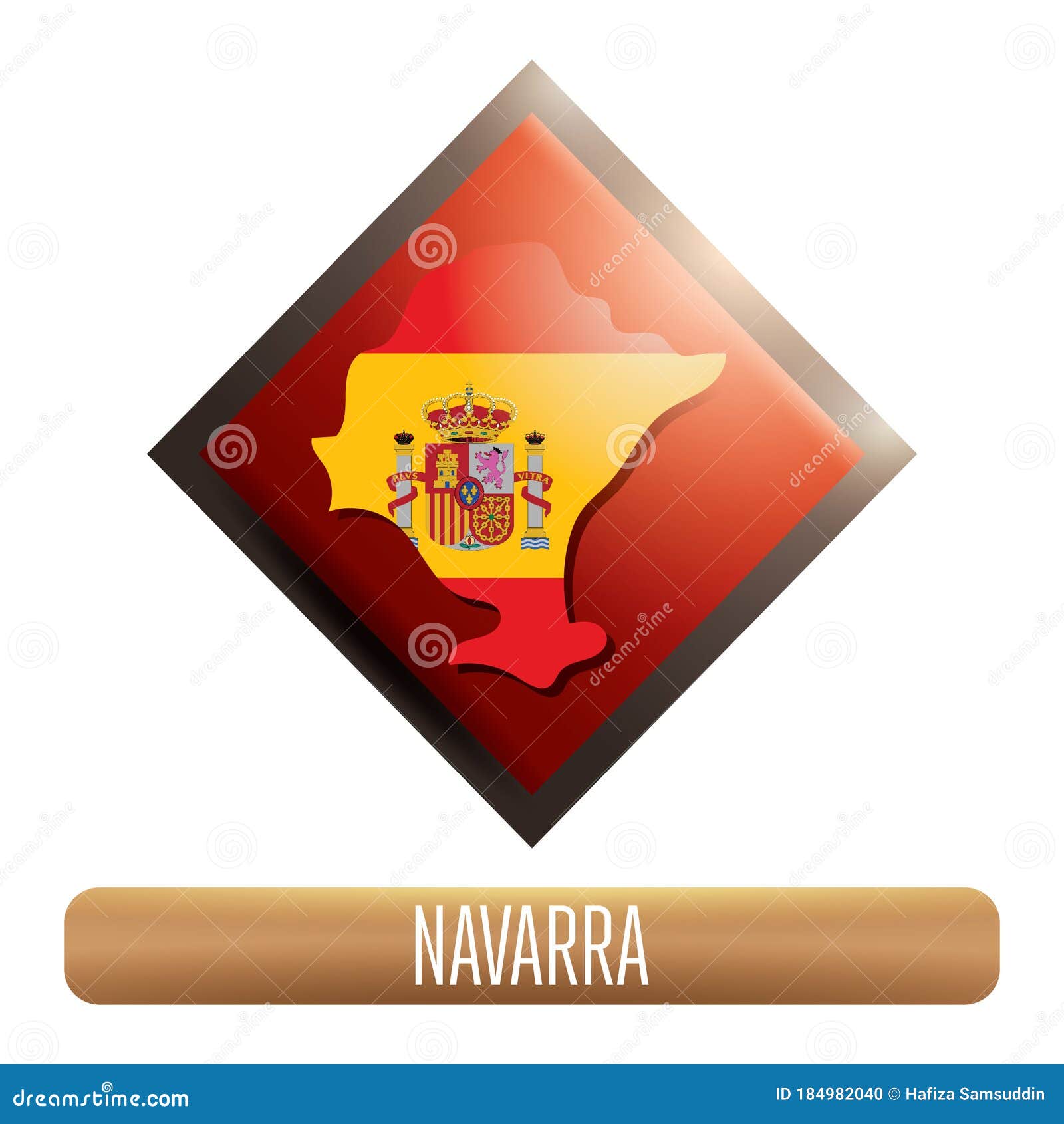 Navarra Map. Vector Illustration Decorative Design Stock Illustration ...