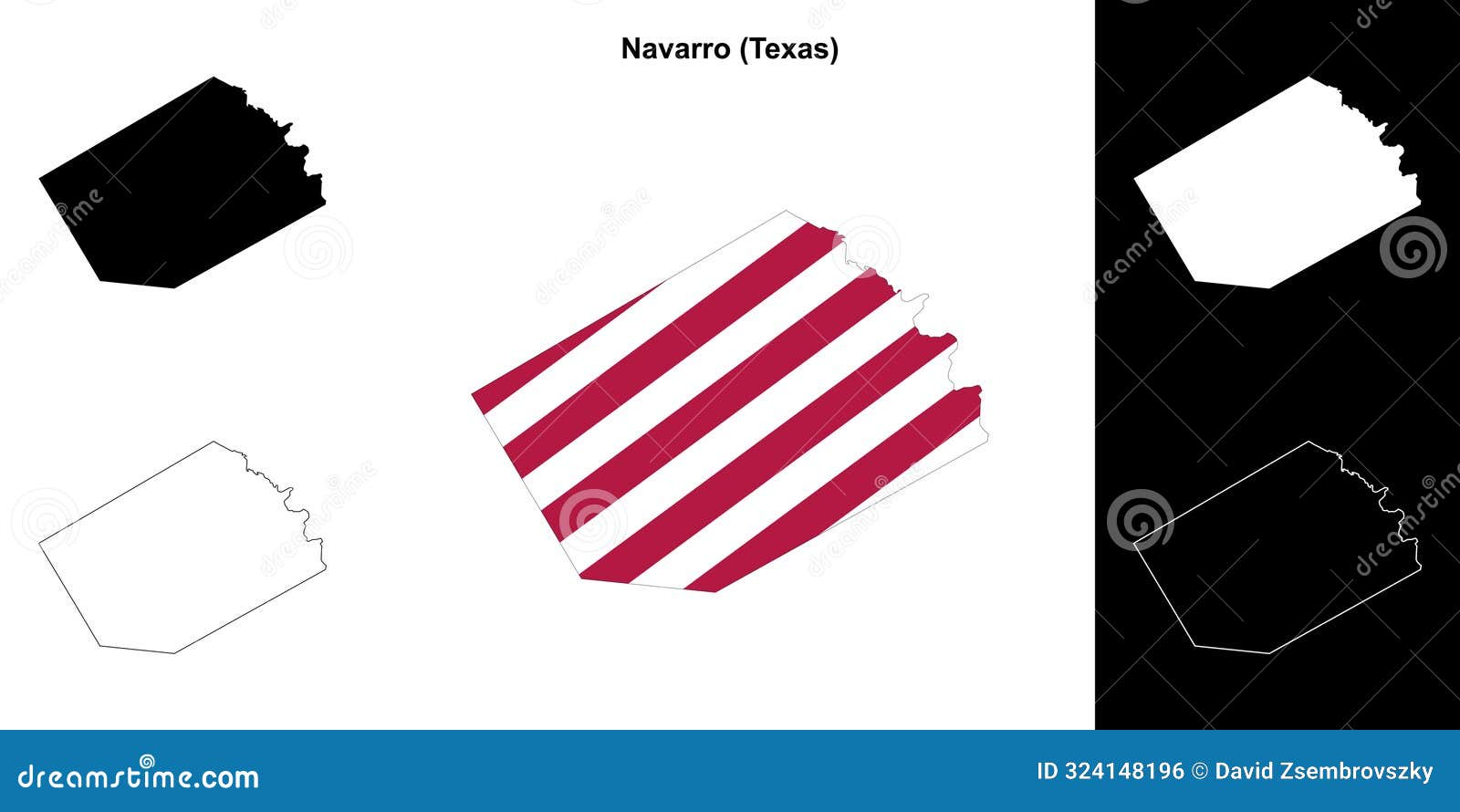 Navarro outline map stock illustration. Illustration of territory ...