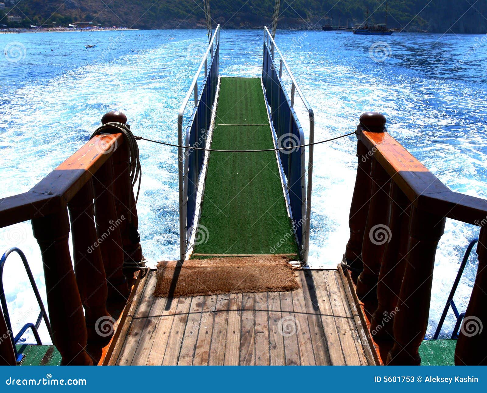 On nave stock image. Image of reflection, nautical, blue - 5601753