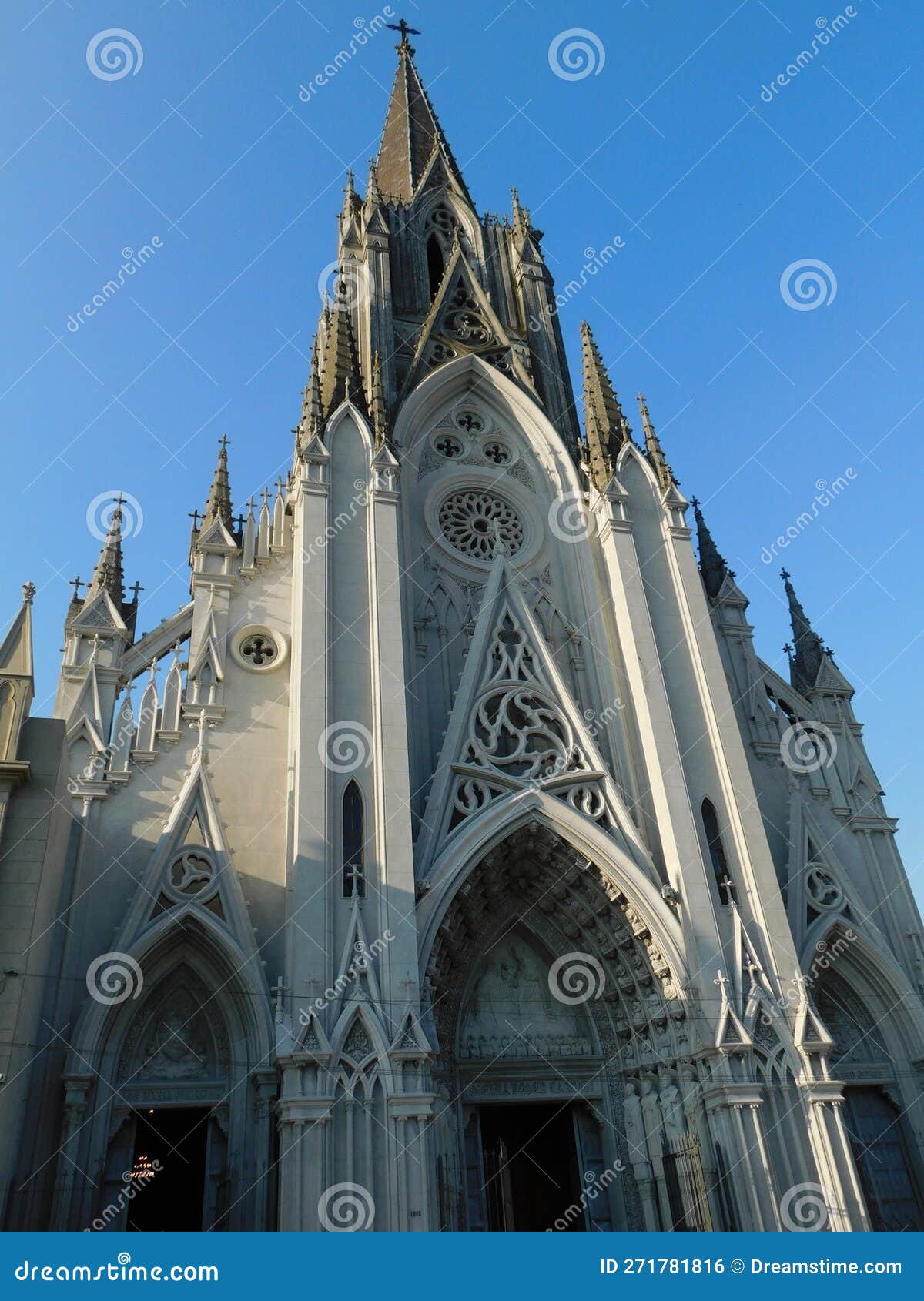 Nave of the Carmelite Church in Montevideo Stock Photo - Image of ...