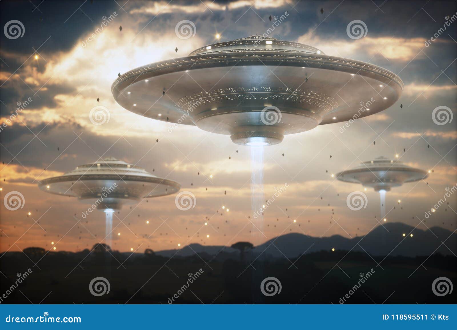 Nave Espacial Extraterrestre Del UFO Imagen de archivo - Imagen de ...