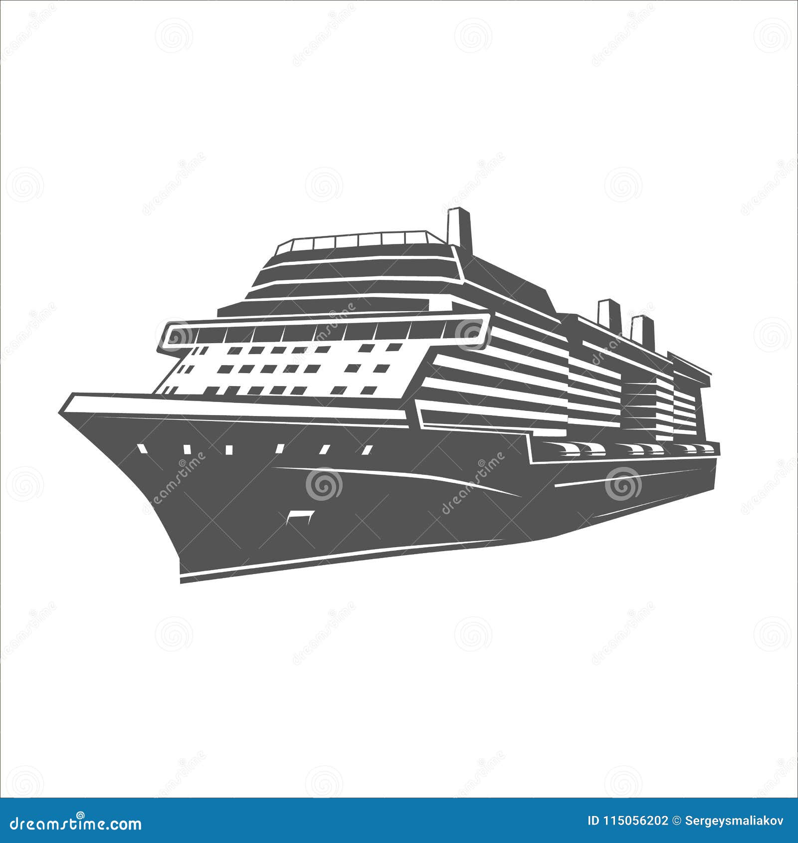 Nave Logo Template ilustración del vector. Ilustración de carga - 115056202