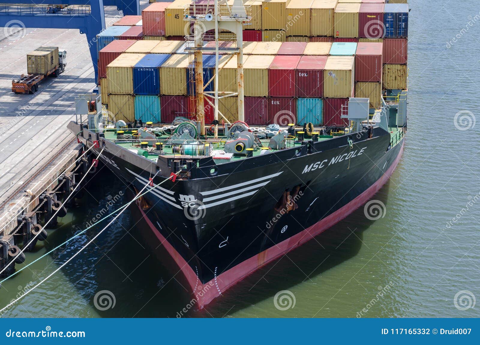 Nave portacontainer fotografia editoriale. Immagine di terminale ...