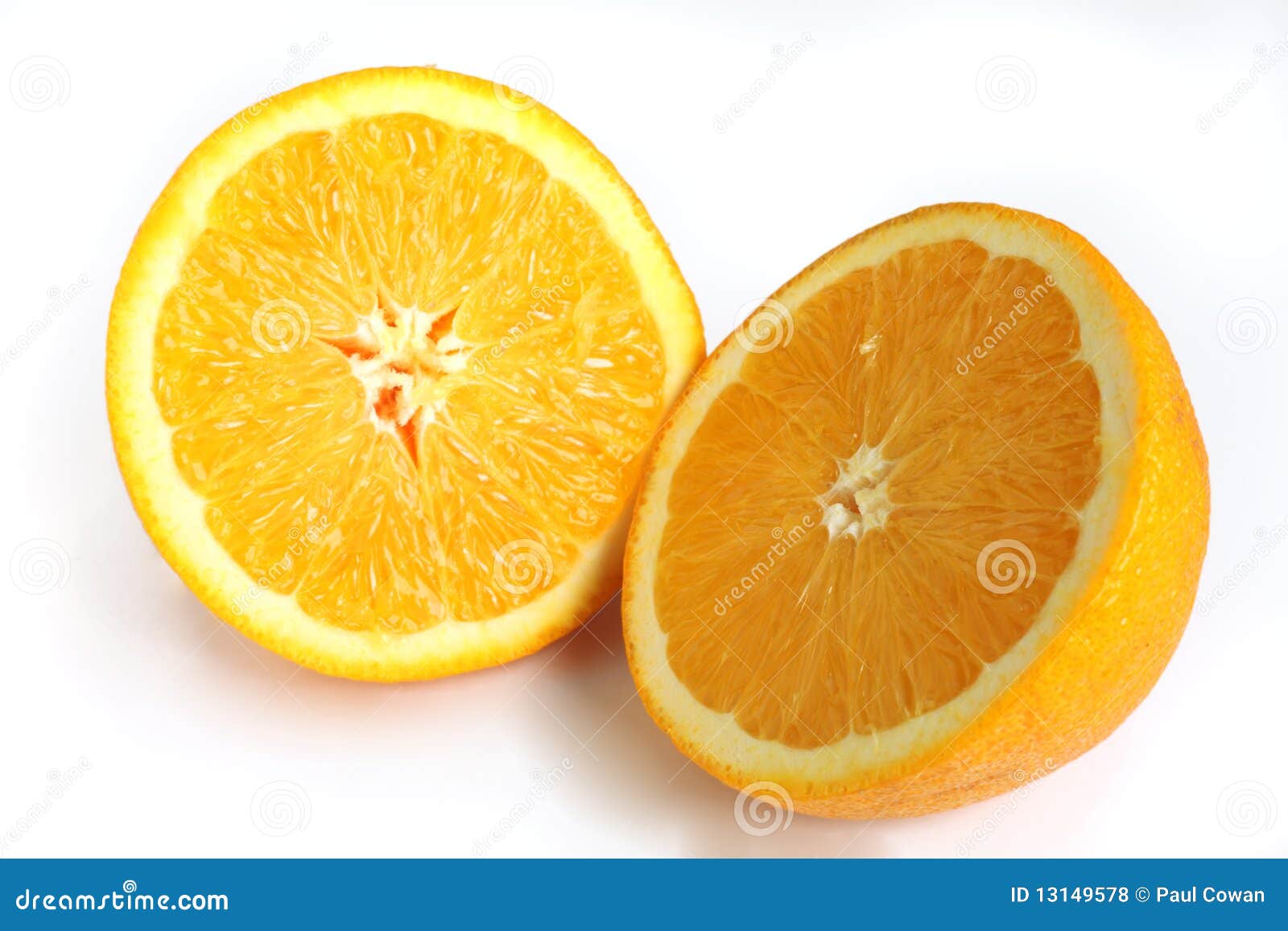 Navel Orange Cut In Half Royalty Free Stock Photos - Image: 13149578