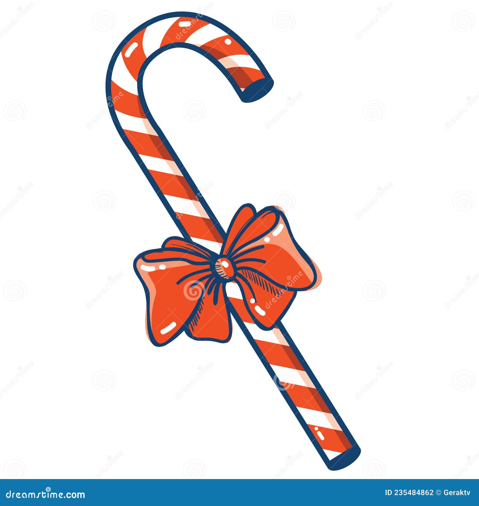 Navidad Dulces Dulces Dulces De Color Blanco Y Rojo Con Arco. Navidad ...