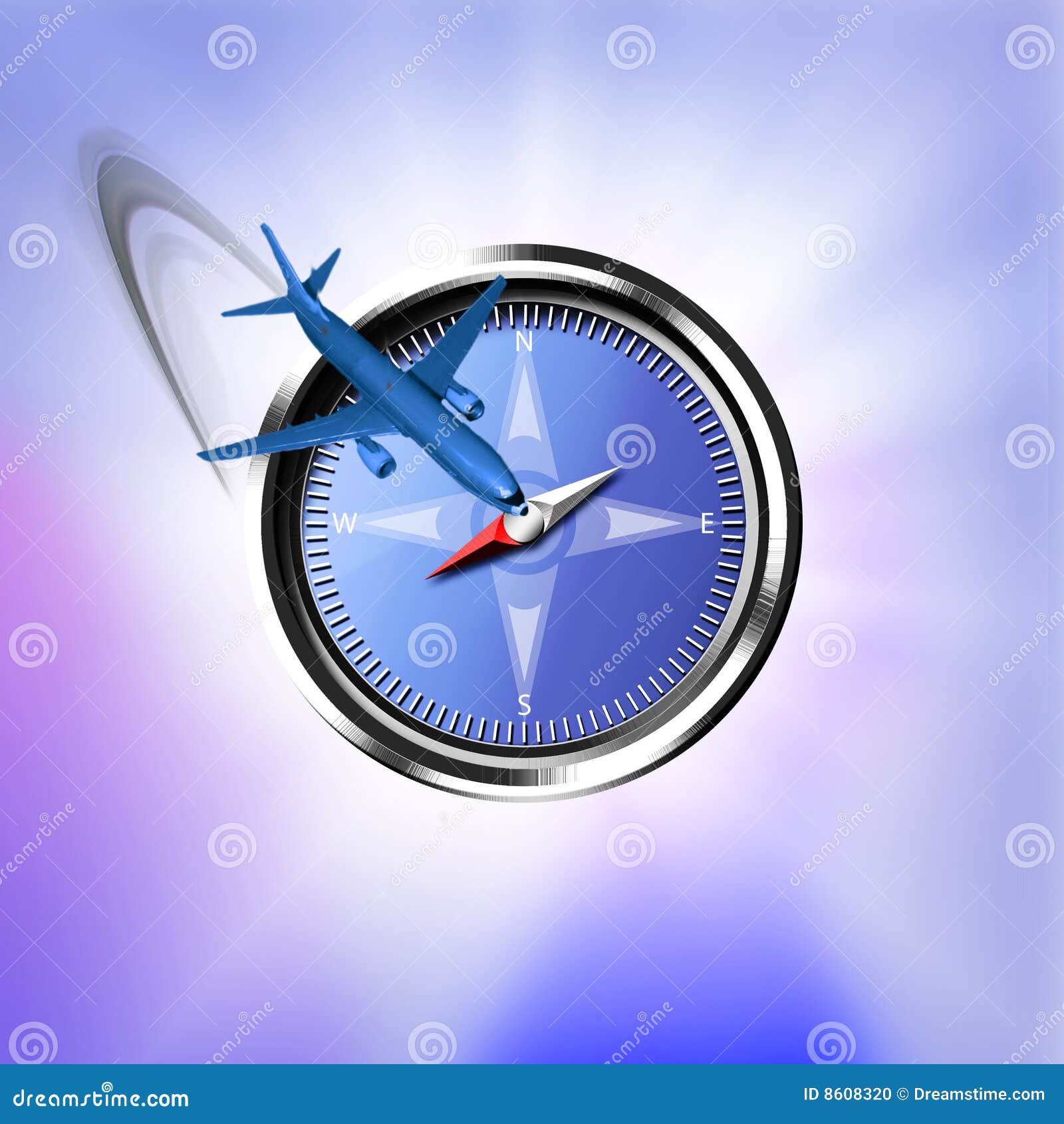 Navigate stock illustration. Illustration of compass, aircraft - 8608320