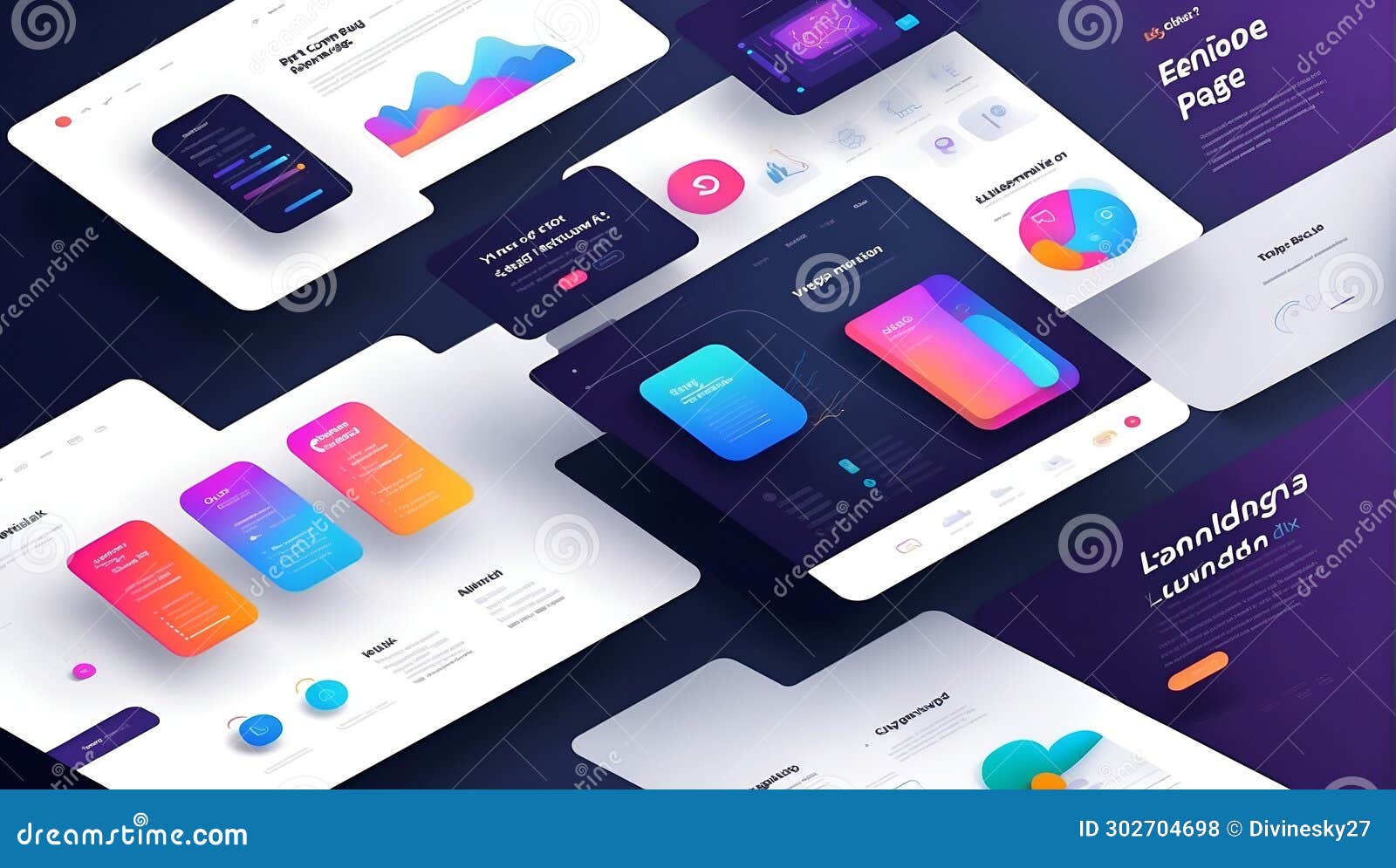 Navigating Brilliance: Intuitive UI UX Landing Page. AI Generate Stock ... Navigating Brilliance: Intuitive UI UX Landing Page. AI Generate Stock ...