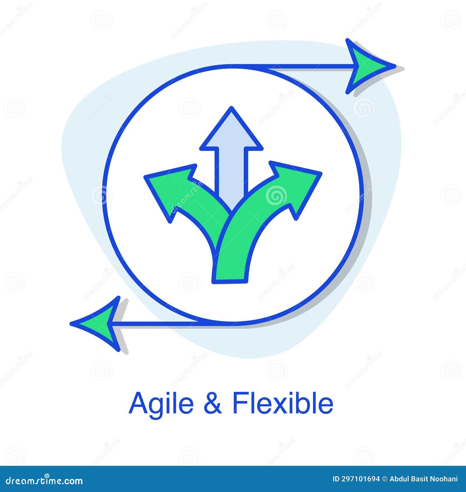 Navigate Change with Dynamic Agility Arrows Icon Stock Illustration ...