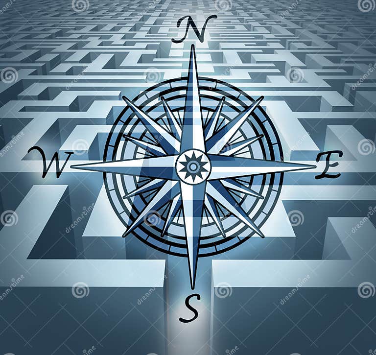 Navigating through Challenges Stock Illustration - Illustration of ...