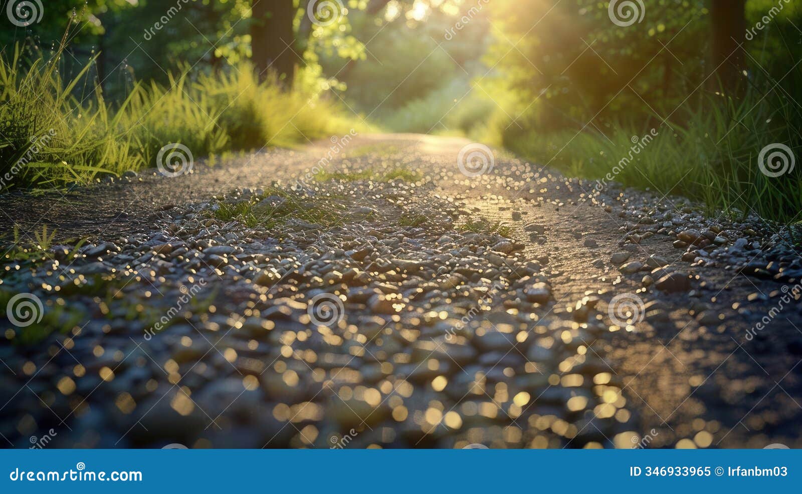 Navigating the Challenging Terrain. Rough Path with Potential Hazards ...