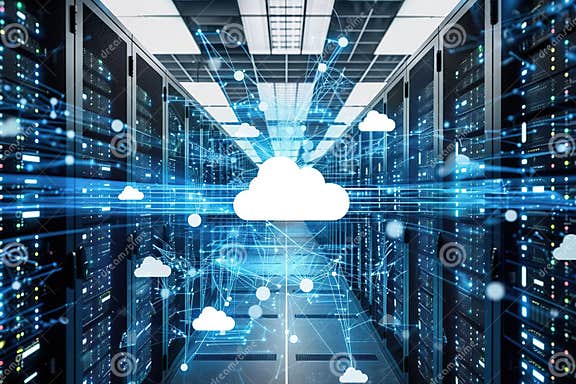 Navigating Cloud Realms: Interconnected Data Centers with Rows of ... Navigating Cloud Realms: Interconnected Data Centers with Rows of ...