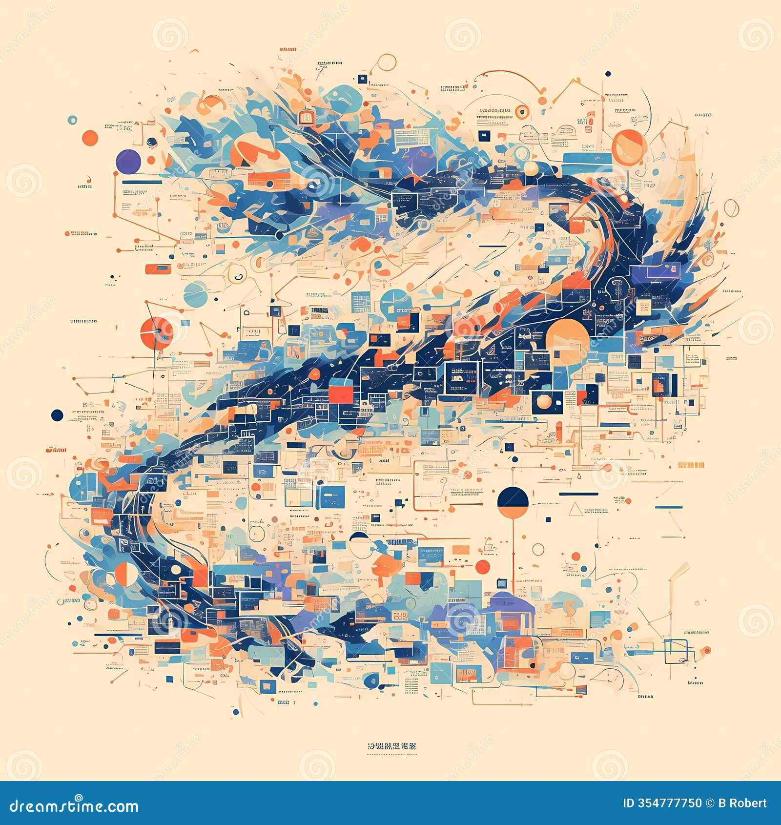 Navigating Complexity: a Flowchart Amidst Chaos Stock Illustration ... Navigating Complexity: a Flowchart Amidst Chaos Stock Illustration ...