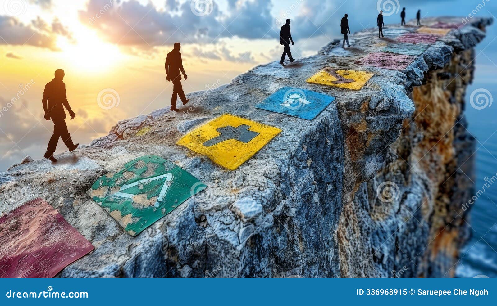 Navigating Cybersecurity Challenges Conceptual Image of Personal Data ...