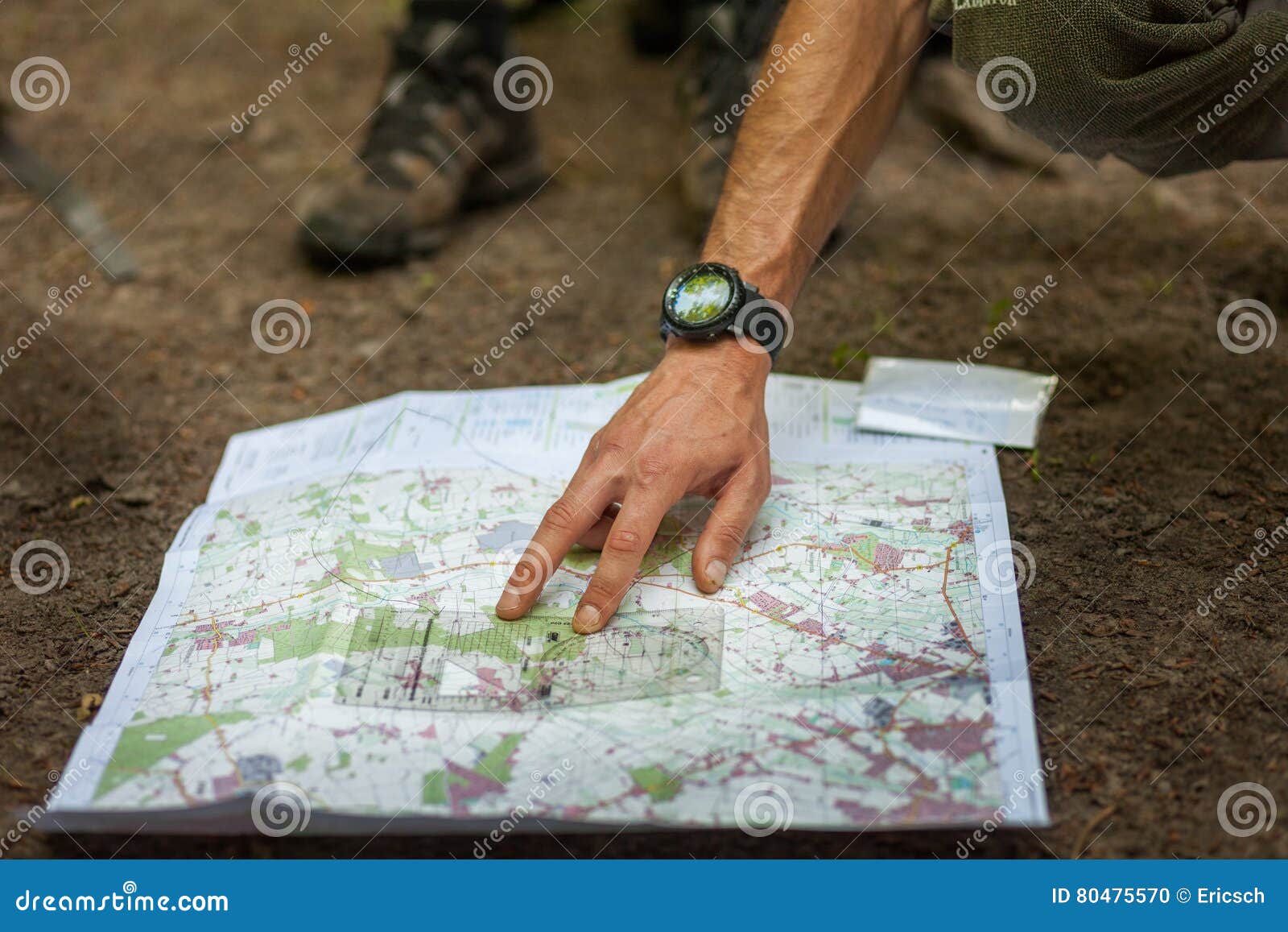Navigating with Map and Compass Stock Photo - Image of backpacking ... Navigating with Map and Compass Stock Photo - Image of backpacking ...