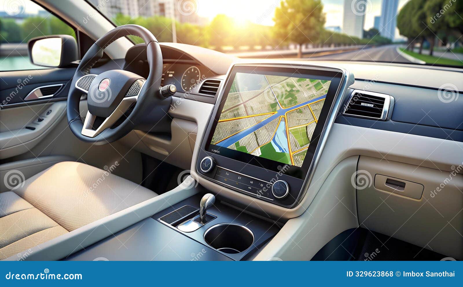 Navigating the Open Road a Modern Cars Interactive Dashboard AI ...