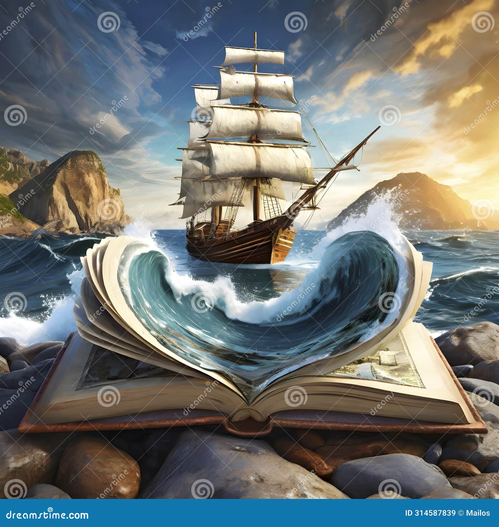 Navigating through Pages. a Three-Dimensional Journey of Sailing Ships ...