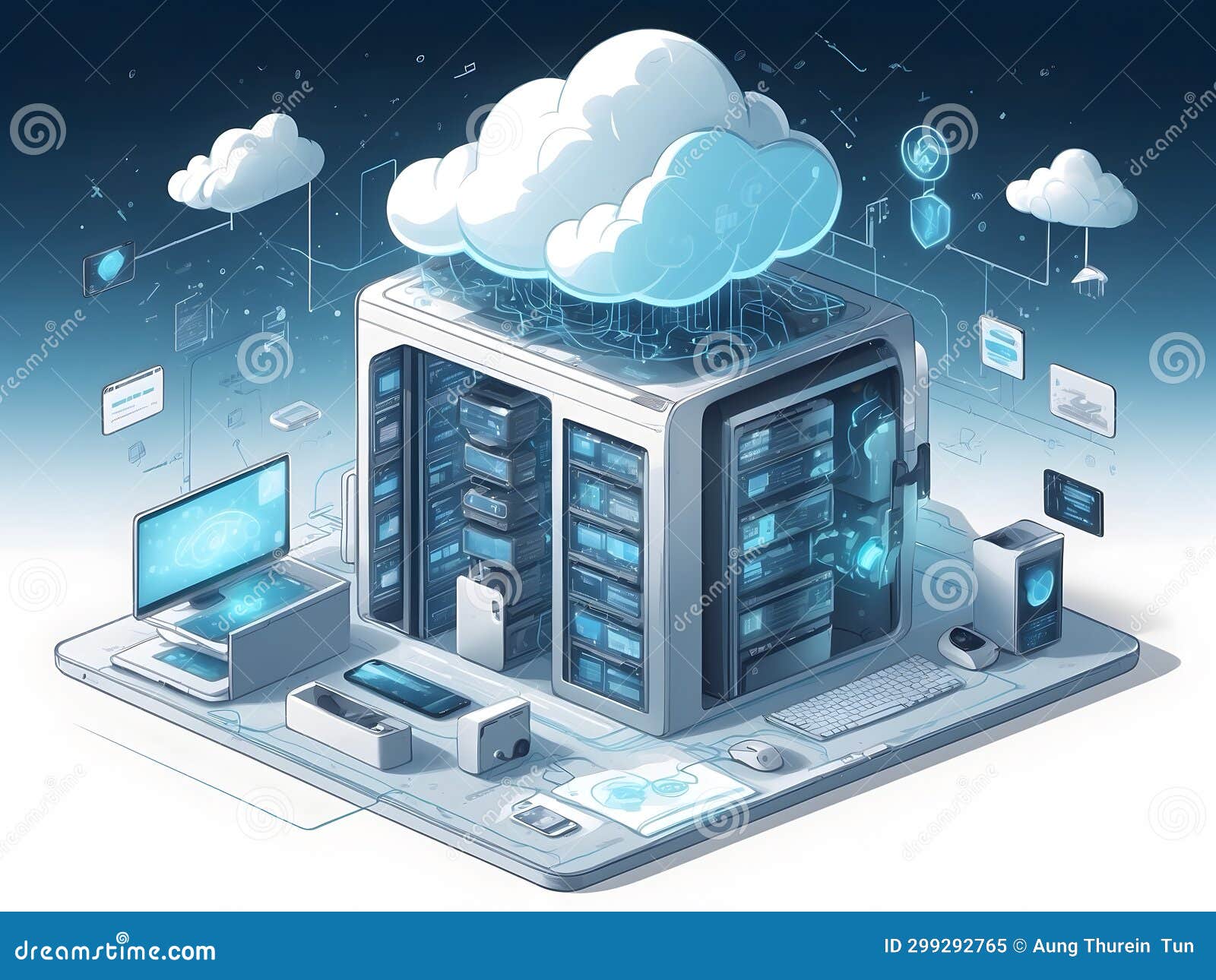 Navigating the Remote Data Storage in the Digital Age Stock ...
