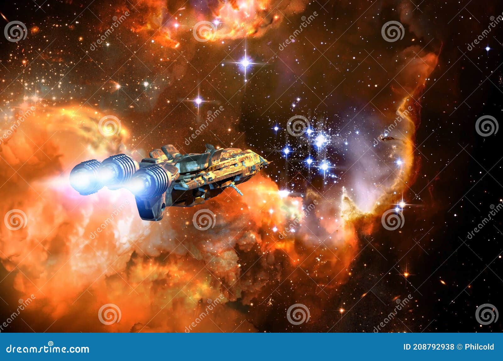 Navigating through Stars To the Center of a Nebula Stock Illustration ... Navigating through Stars To the Center of a Nebula Stock Illustration ...