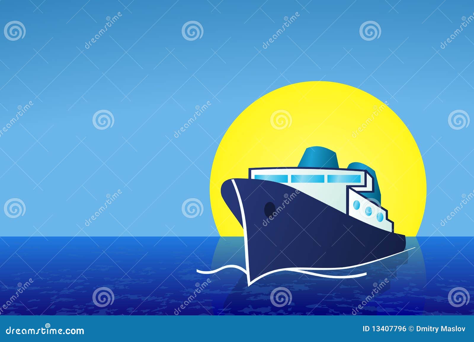 Navigation stock vector. Illustration of ripple, cruise - 13407796