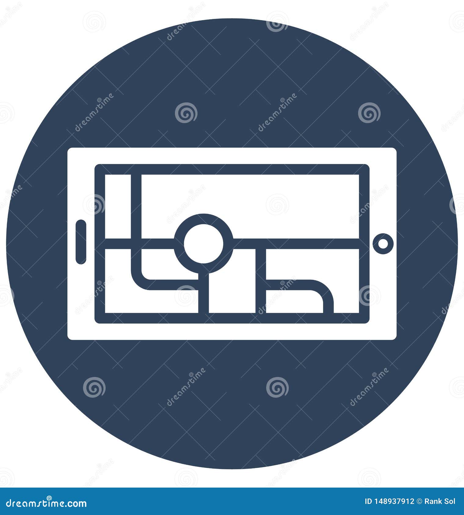 Navigation App Isolated Vector Icon Which Can Easily Modify or Edit ...