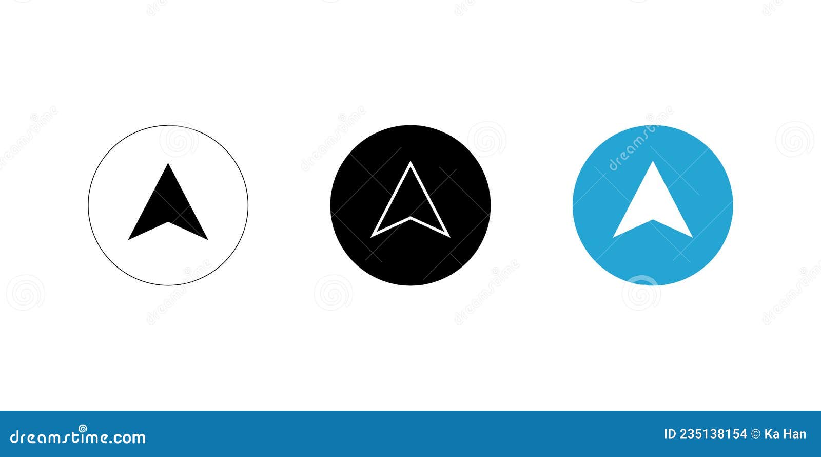 Navigation Arrow, Navigate, Navigator Icon Vector Set Collection Stock ...