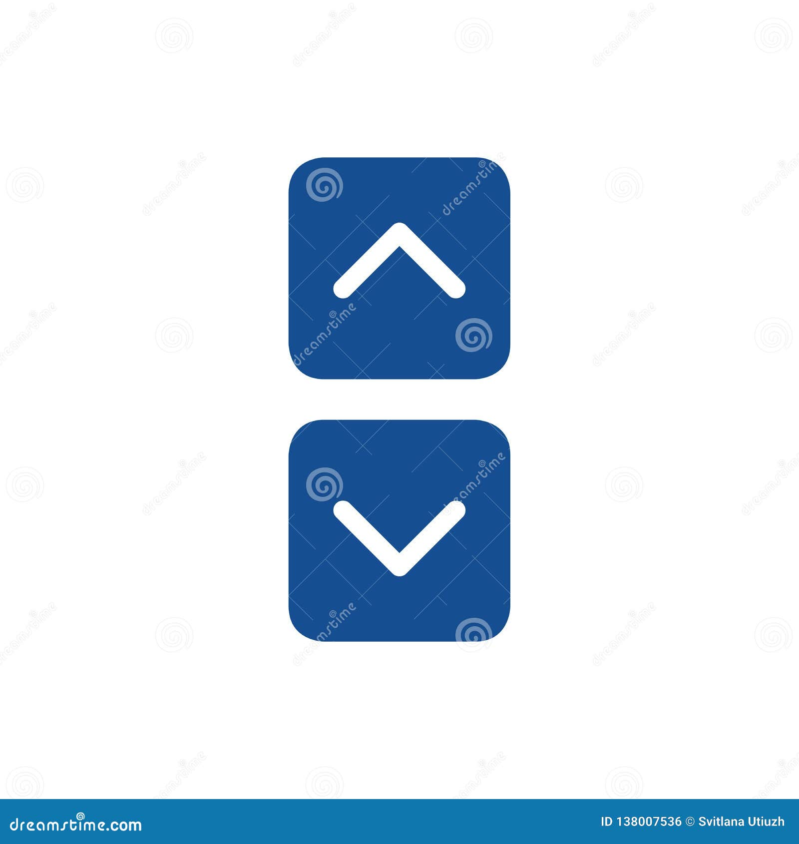 Navigation Arrows Up and Down Symbol Web 2.0 Internet Round Square ...