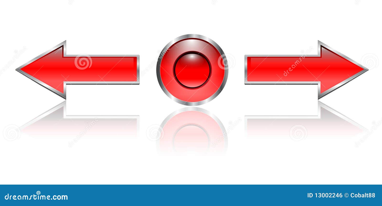 Navigation Arrows, Web Buttons Stock Vector - Illustration of arrow ...