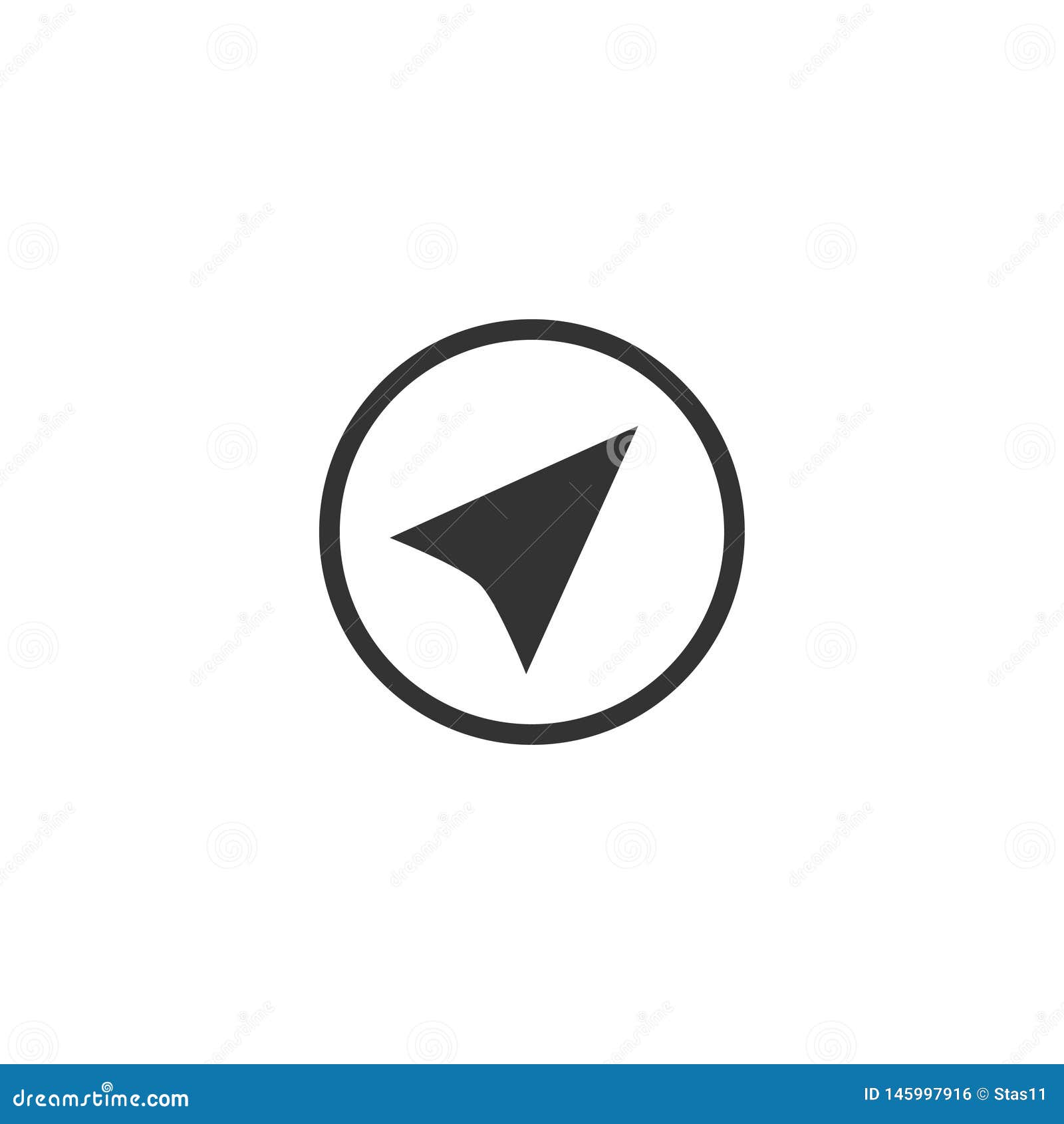 Navigation Base Icon in Simple Design. Vector Illustration Stock Vector ...