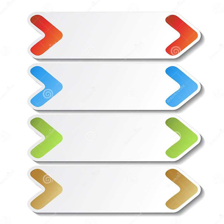 Navigation Buttons with Arrows for Webpage Stock Vector - Illustration ...