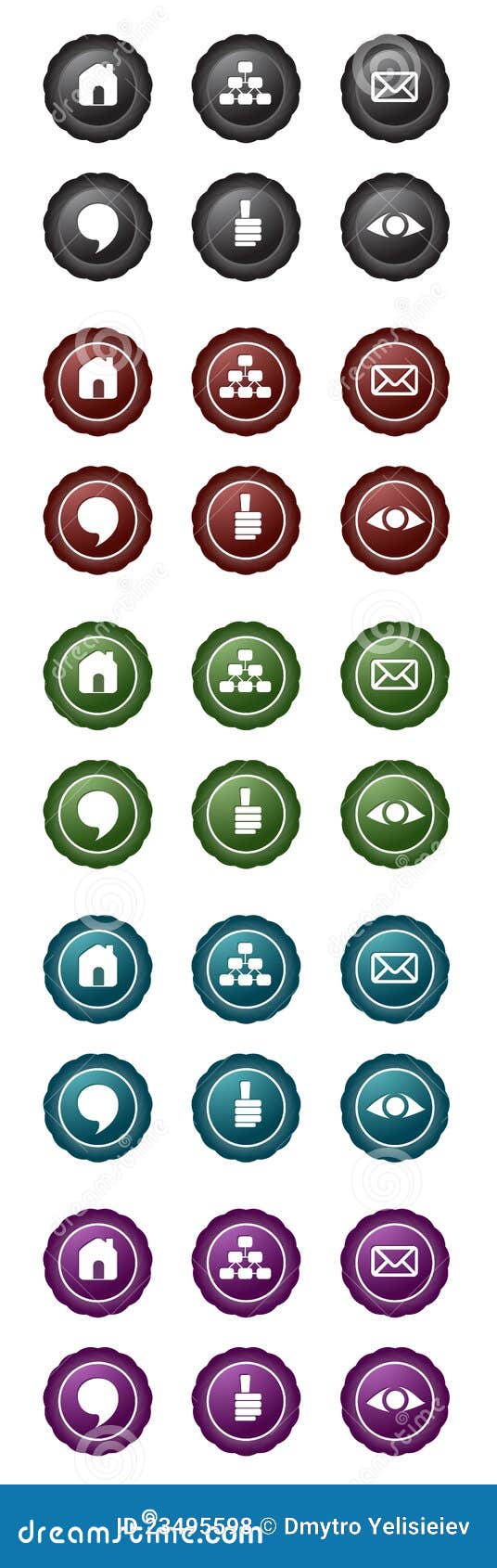 Navigation Buttons for Blog Set2 Stock Vector - Illustration of ...