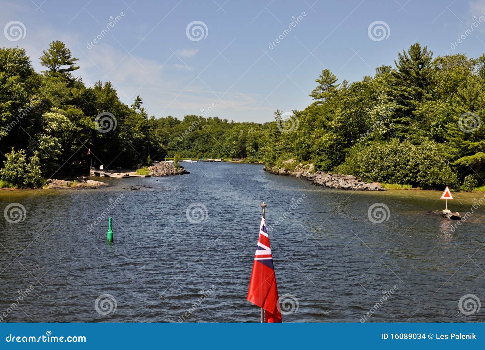 Navigation channel stock photo. Image of bouy, summer - 16089034