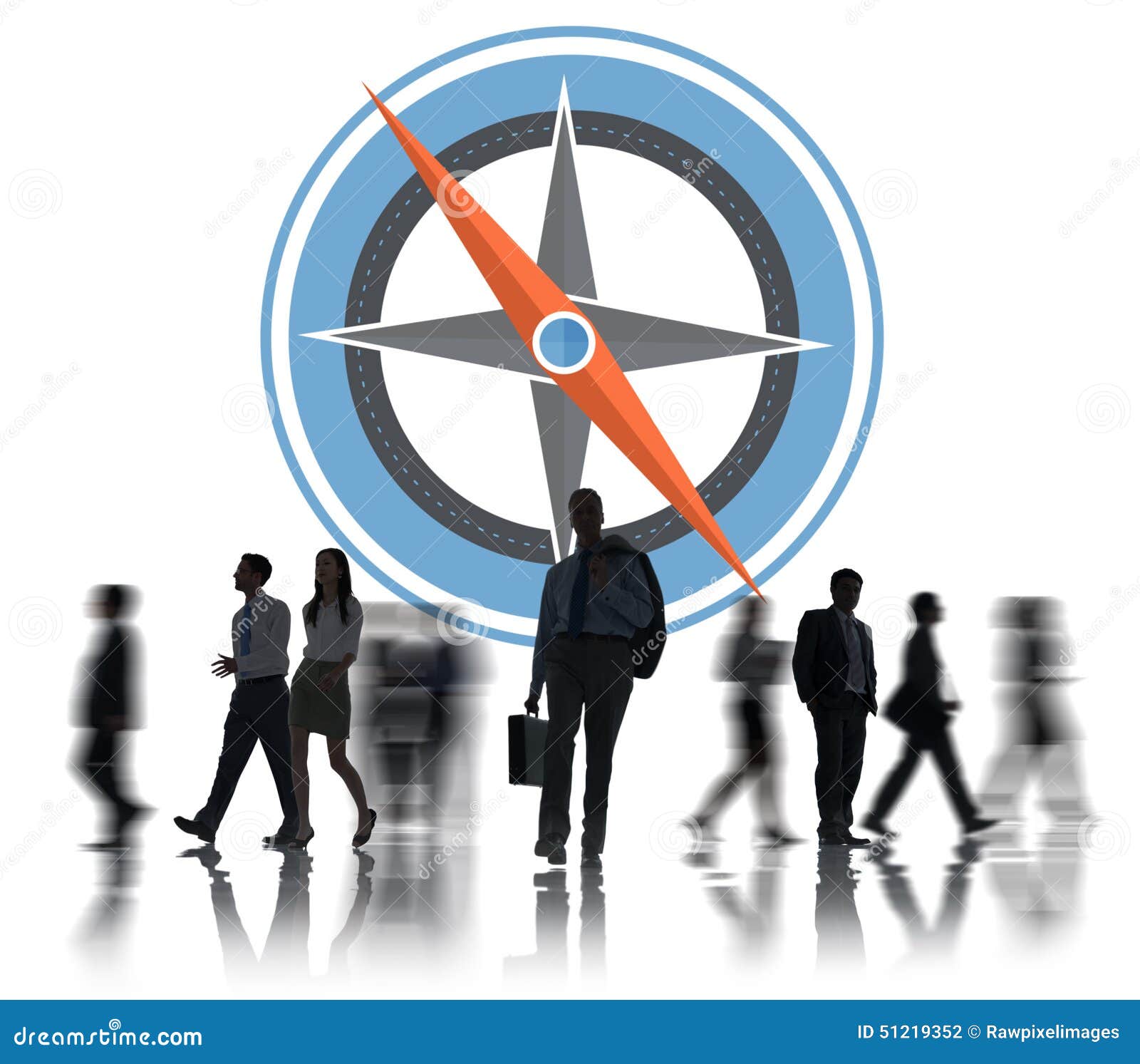 Navigation Compass Direction Exploration Guide Journey Concept Stock ...