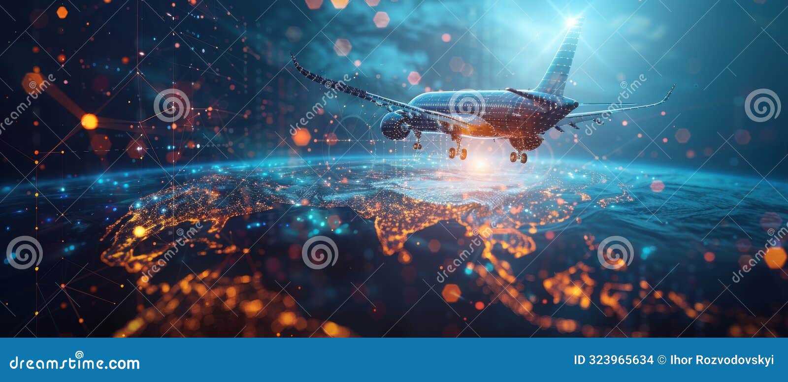 Navigation Concept for Aviation. Compass Stock Illustration ...