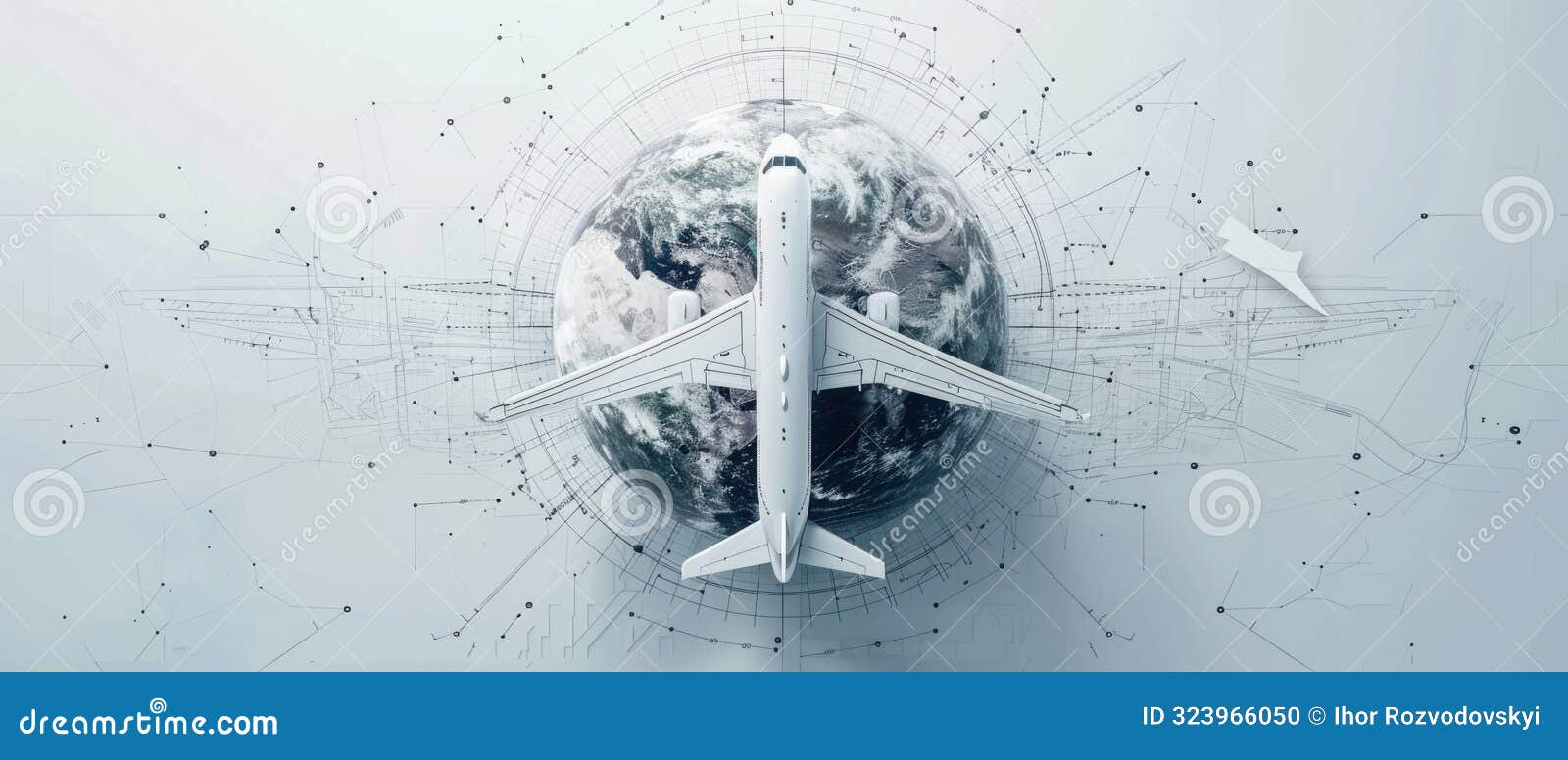 Navigation Concept for Aviation. Compass Stock Illustration ...