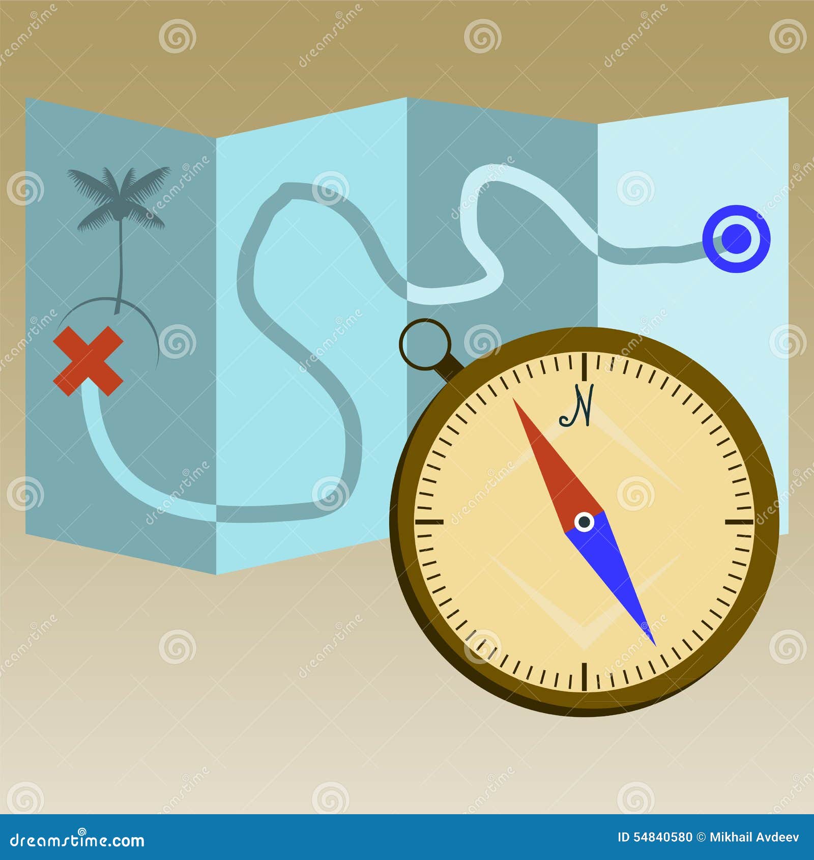 Navigation concept stock illustration. Illustration of arrow - 54840580