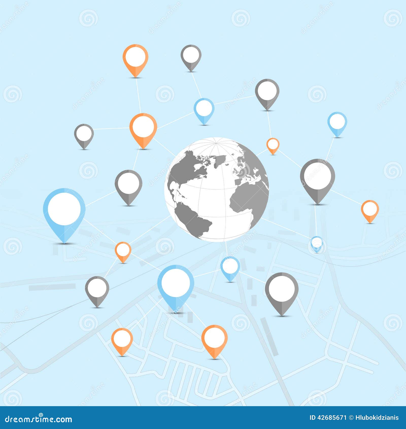 Navigation concept stock vector. Illustration of cartography - 42685671