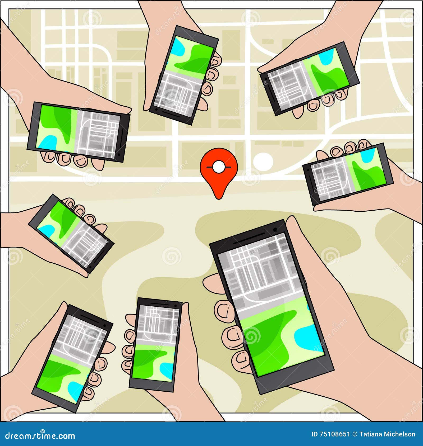 Navigation Concept Vector Illustration. Editorial Photo - Illustration ...