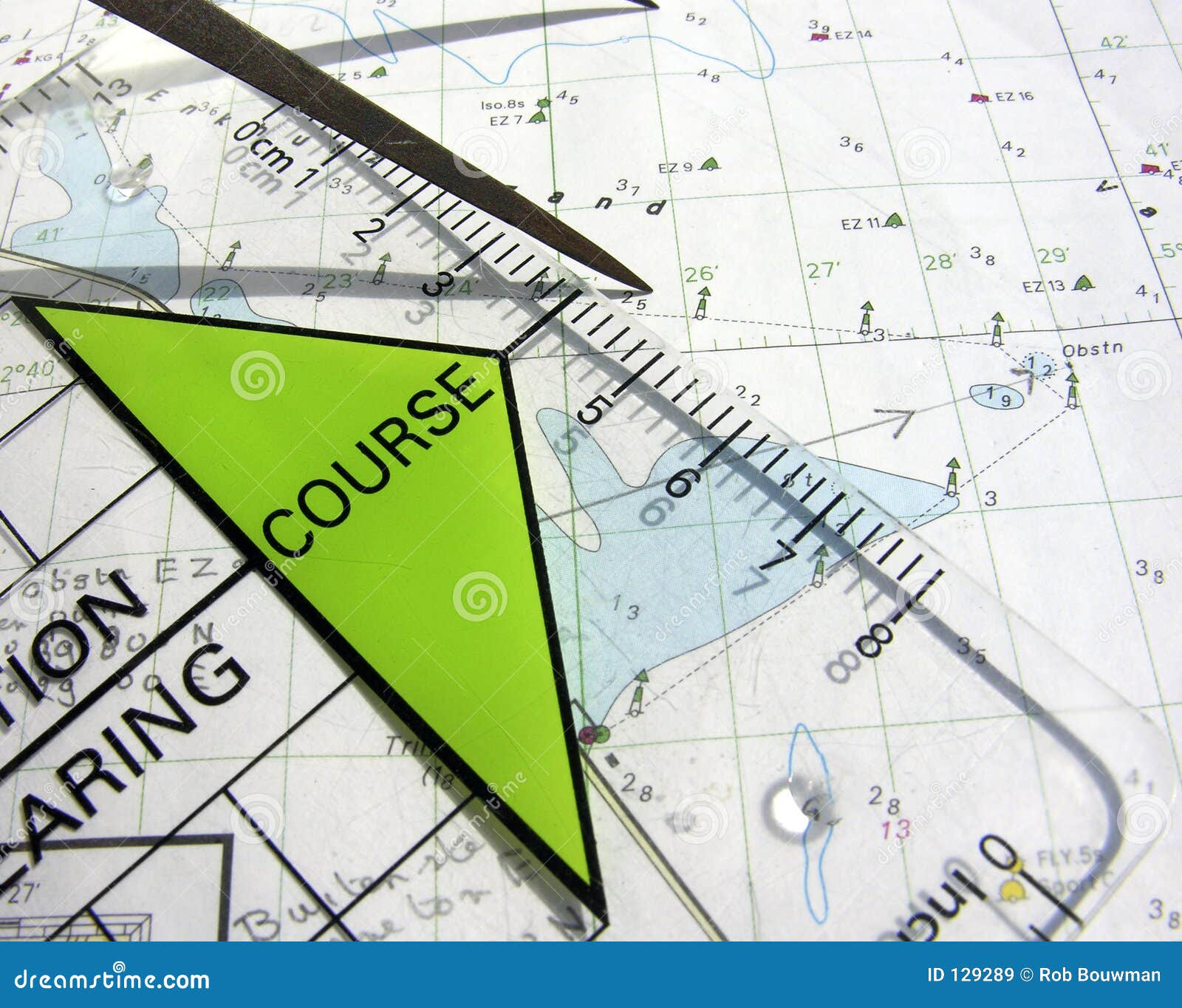 Navigation course stock image. Image of passageway, sailing - 129289