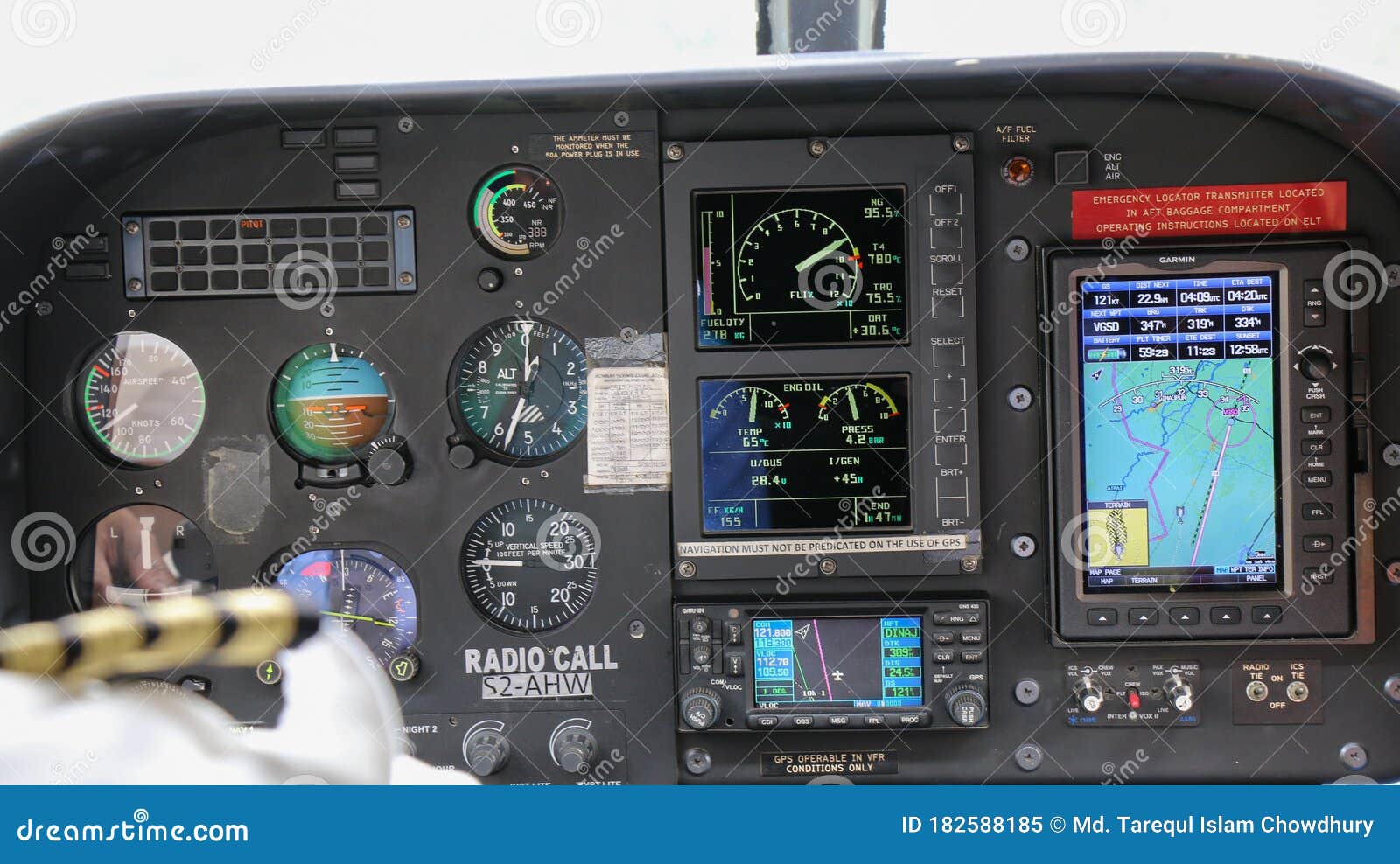 Dashboard In Helicopter Royalty-Free Stock Image | CartoonDealer.com ...