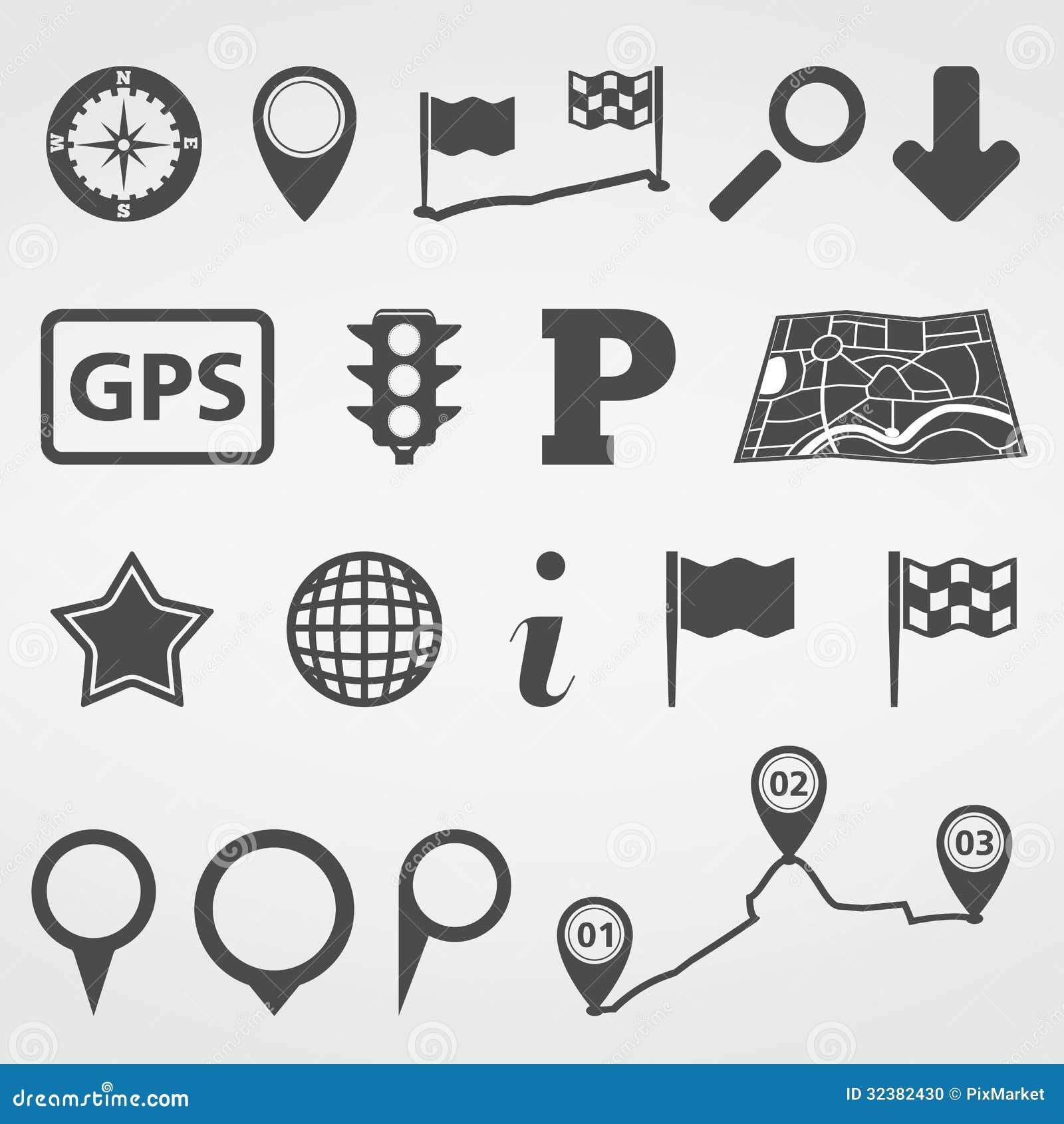 Navigation Design Elements stock vector. Illustration of flag - 32382430