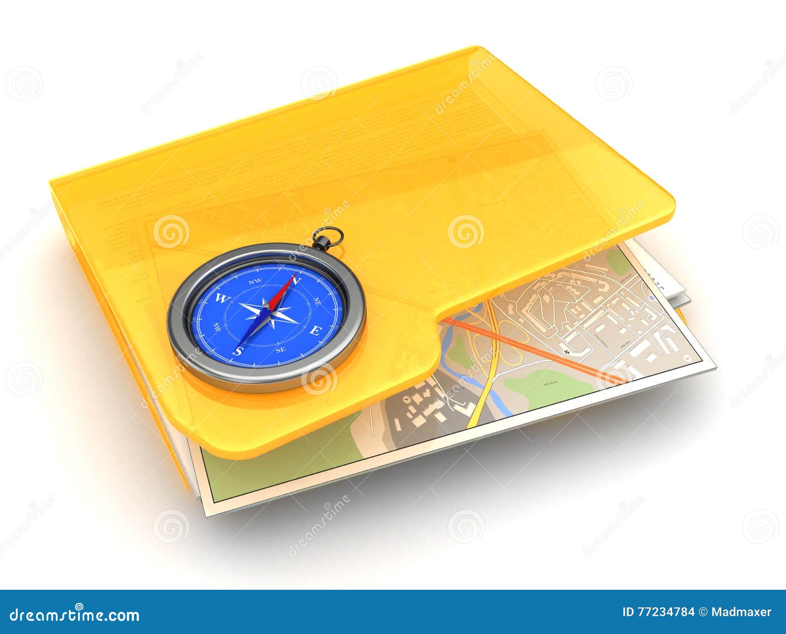 Navigation folder stock illustration. Illustration of navigation - 77234784