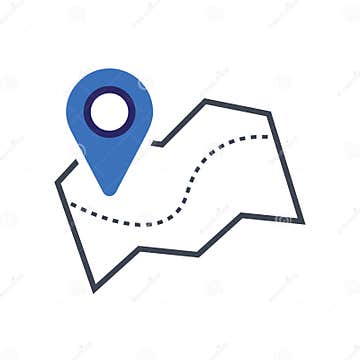 Navigation Icon, Map Navigation Pointer Icon, Map Pointer Icon, GPS Location Symbol, Maps Pin ...