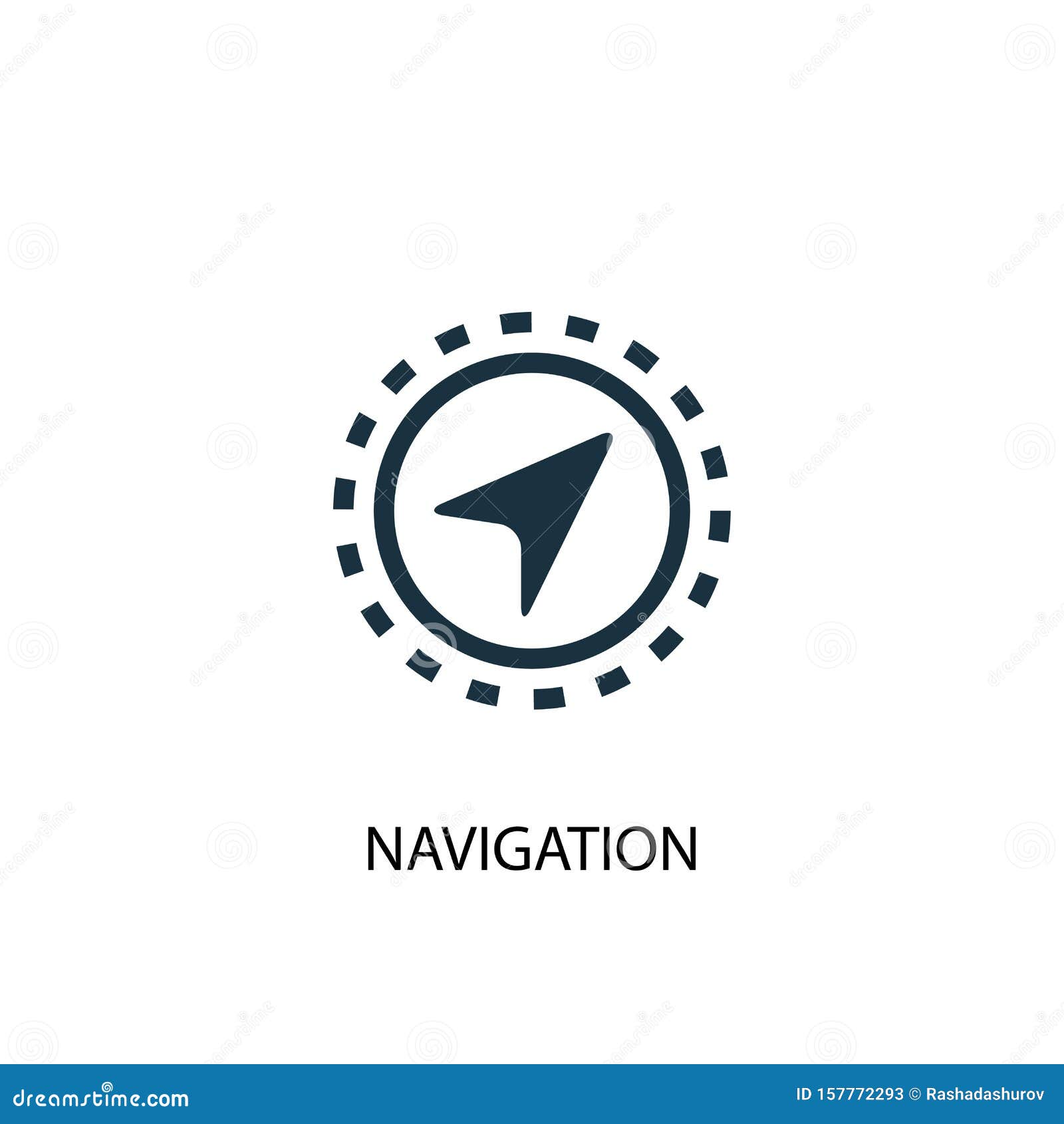 Navigation Icon. Simple Element Stock Vector - Illustration of ...