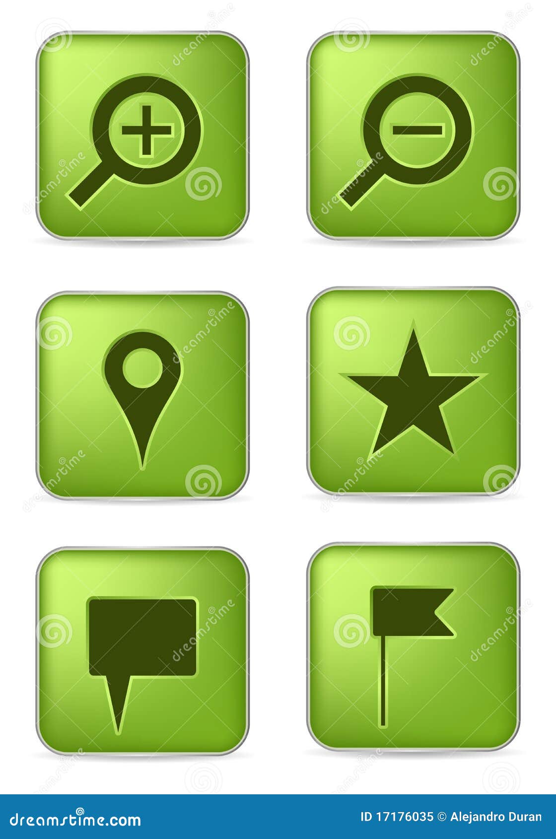 Navigation icons stock vector. Illustration of element - 17176035