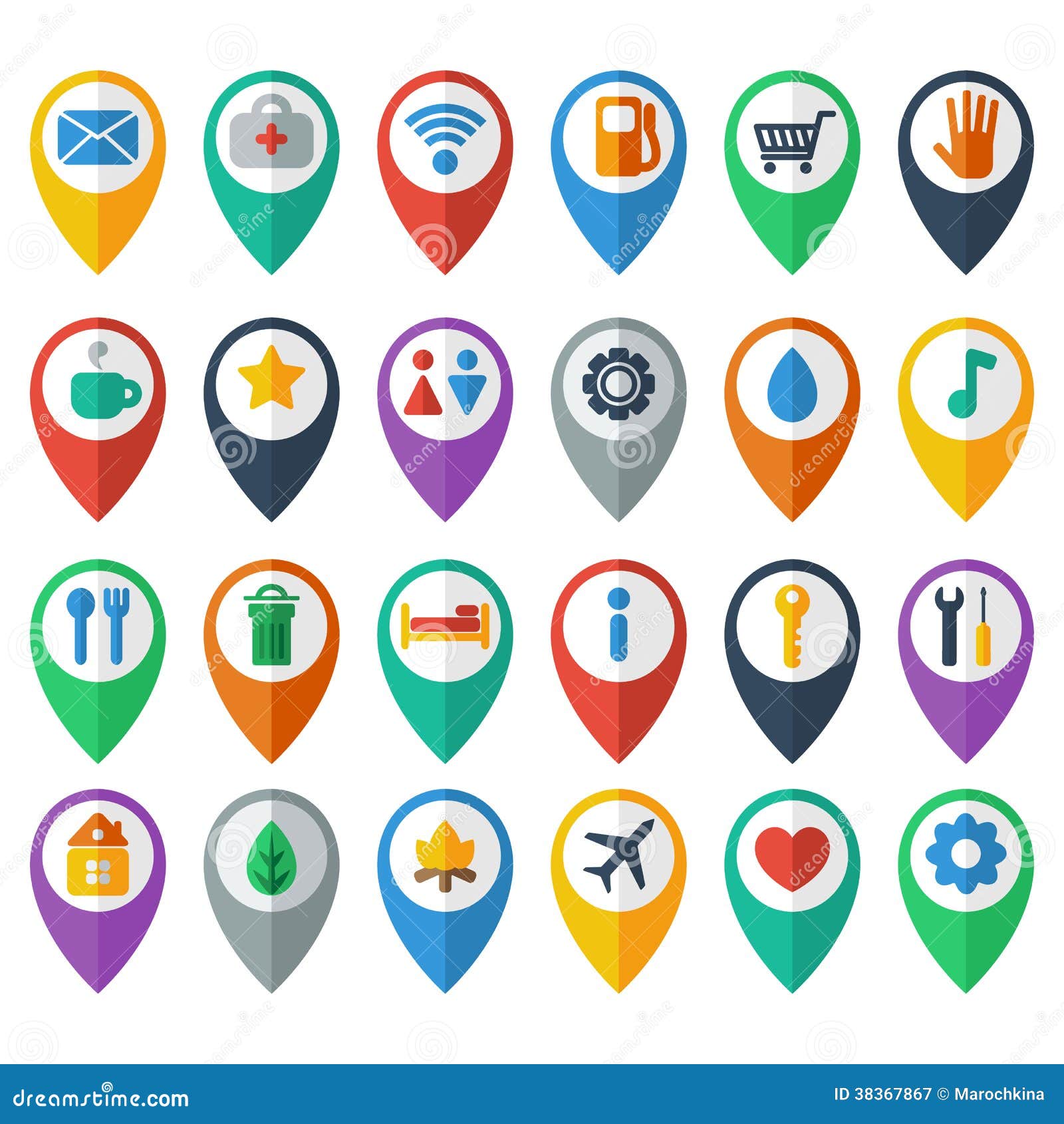Navigation icons stock vector. Illustration of infographics - 38367867