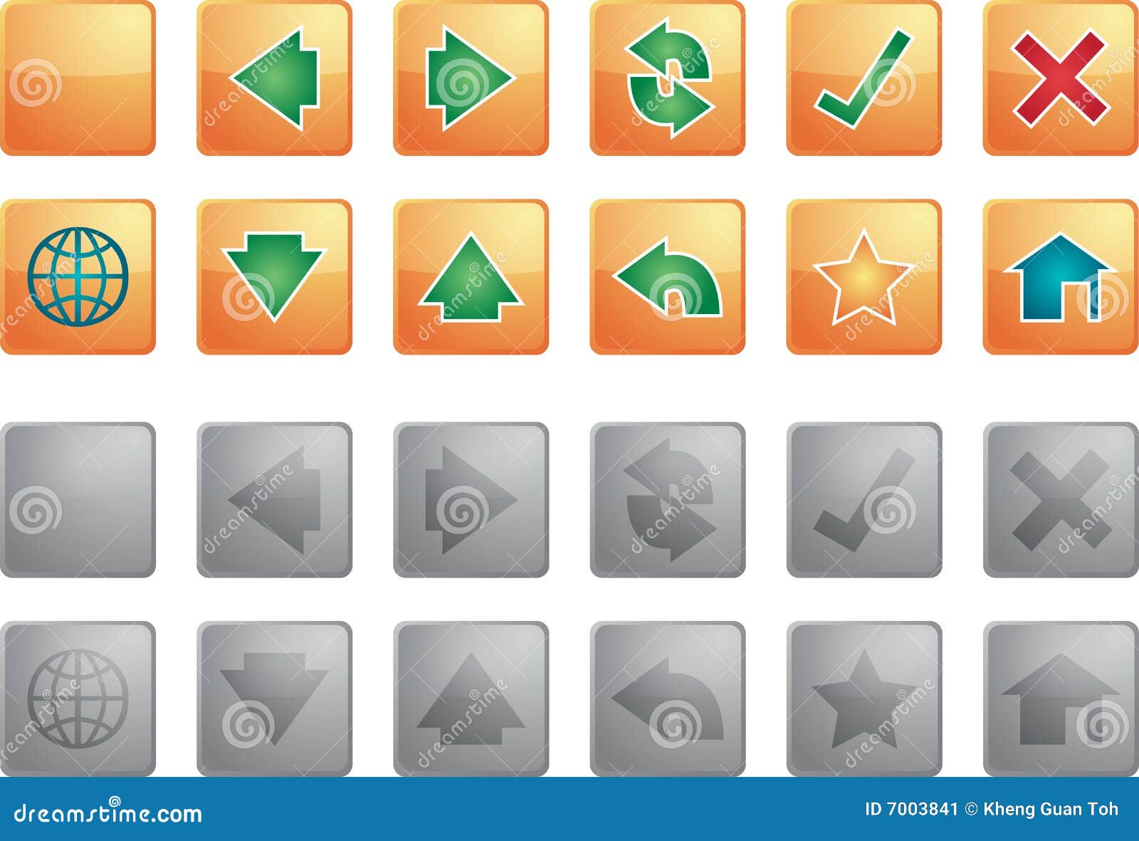 Navigation icons stock vector. Illustration of aqua, disabled - 7003841