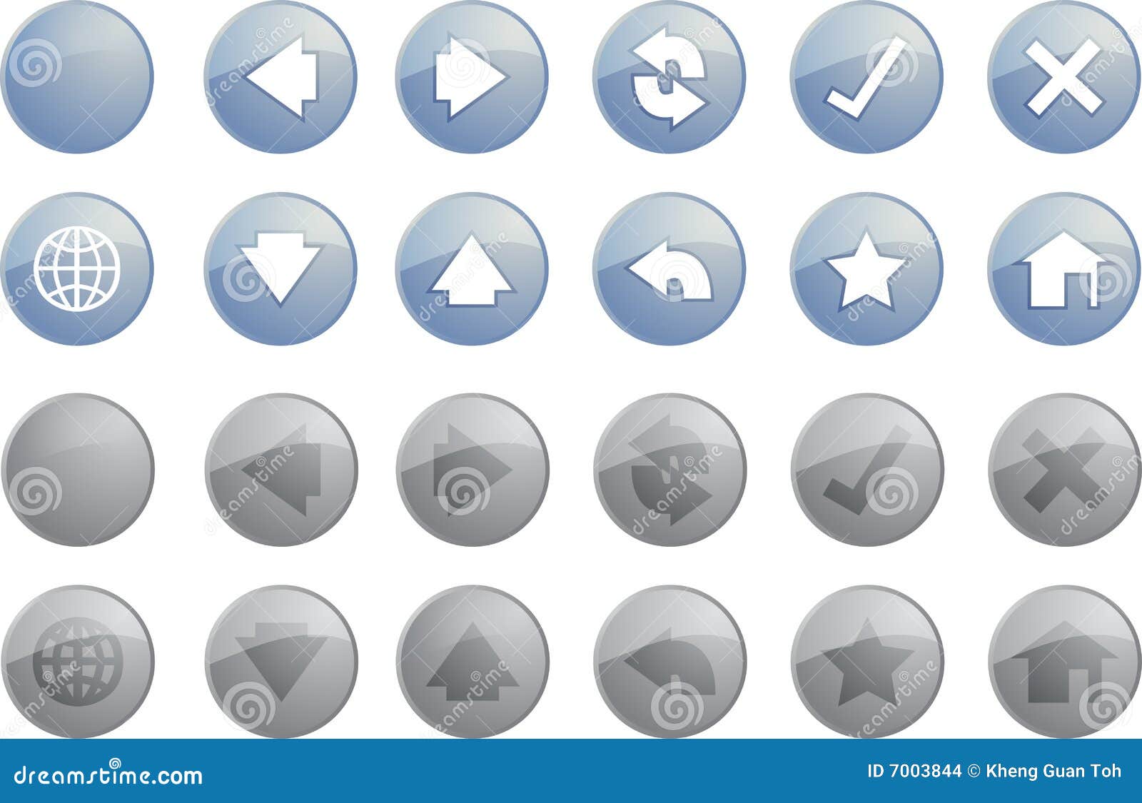 Navigation icons stock vector. Illustration of disabled - 7003844