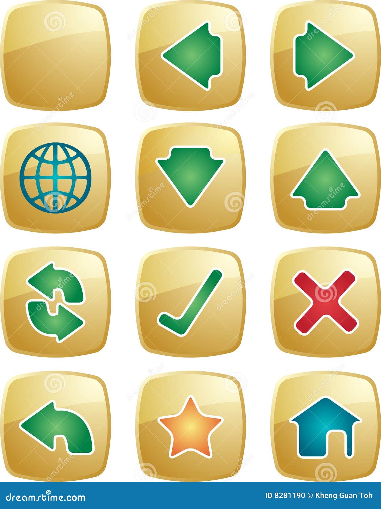 Navigation icons stock illustration. Illustration of enabled - 8281190