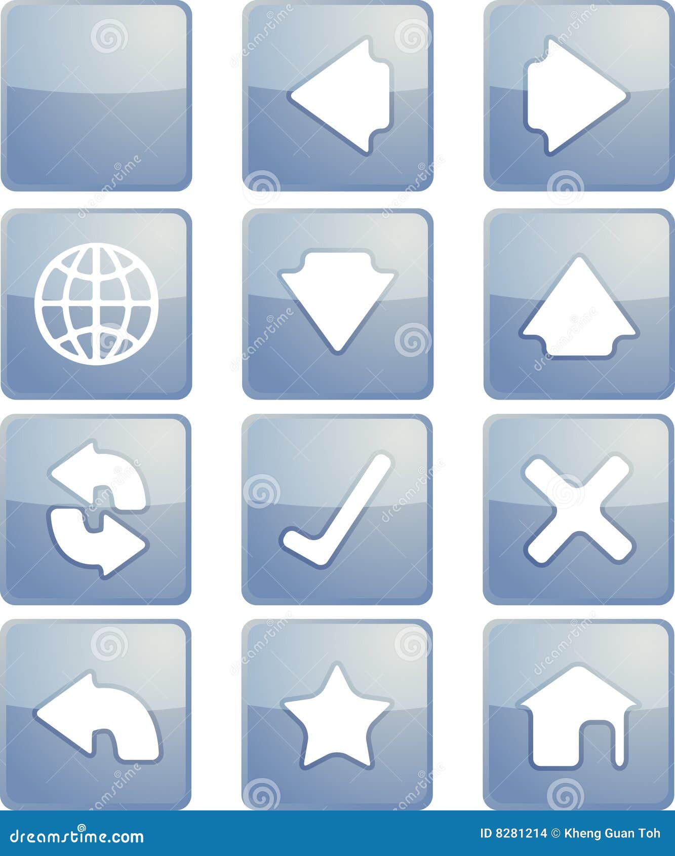 Navigation icons stock illustration. Illustration of disabled - 8281214